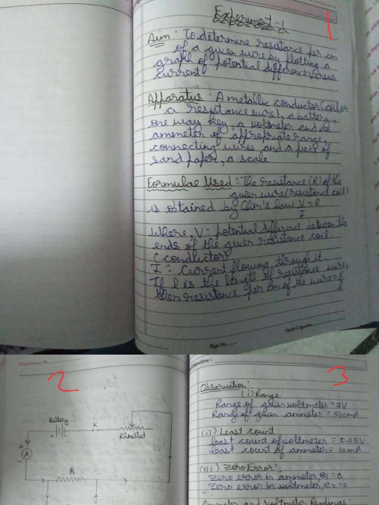 Physics Practical Class (XII)-A | PDF