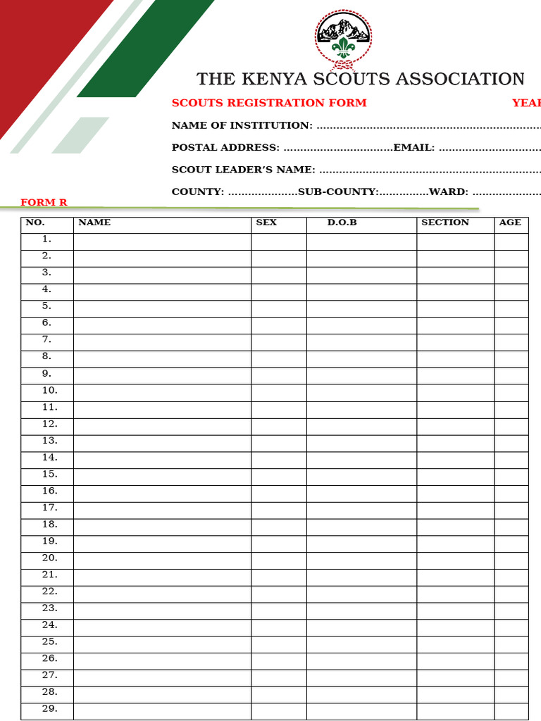 Eagle Scout Registration Form | PDF