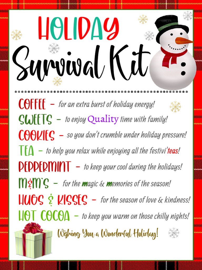 Holiday Survival Kit for Families | PDF