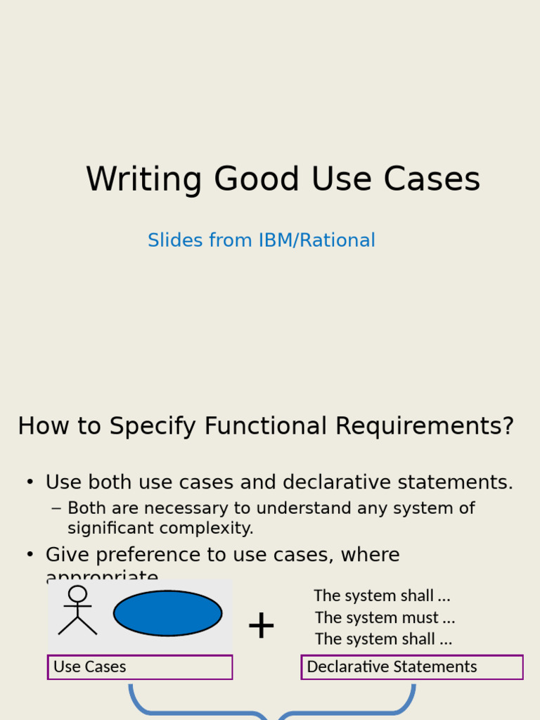 UseCaseDescriptions EXCELLENT | PDF | Use Case | Computing