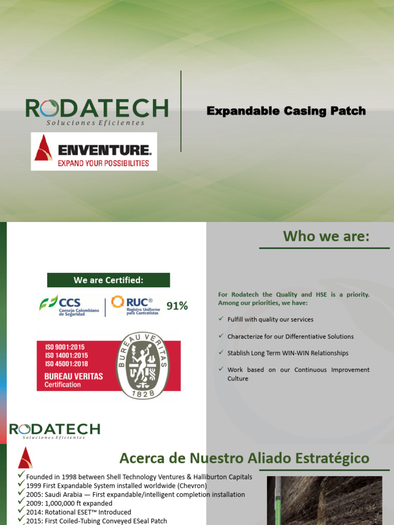 RODATECH - Expandable Casing Patch | PDF