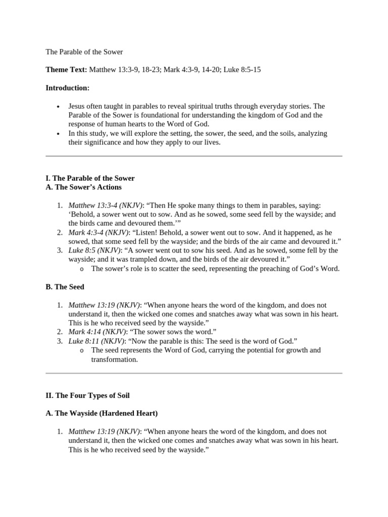 Understanding the Parable's Impact | PDF | New Testament | Christian ...