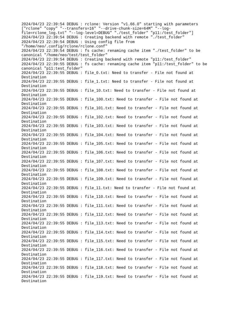 rclone_log | PDF | Text File | Text