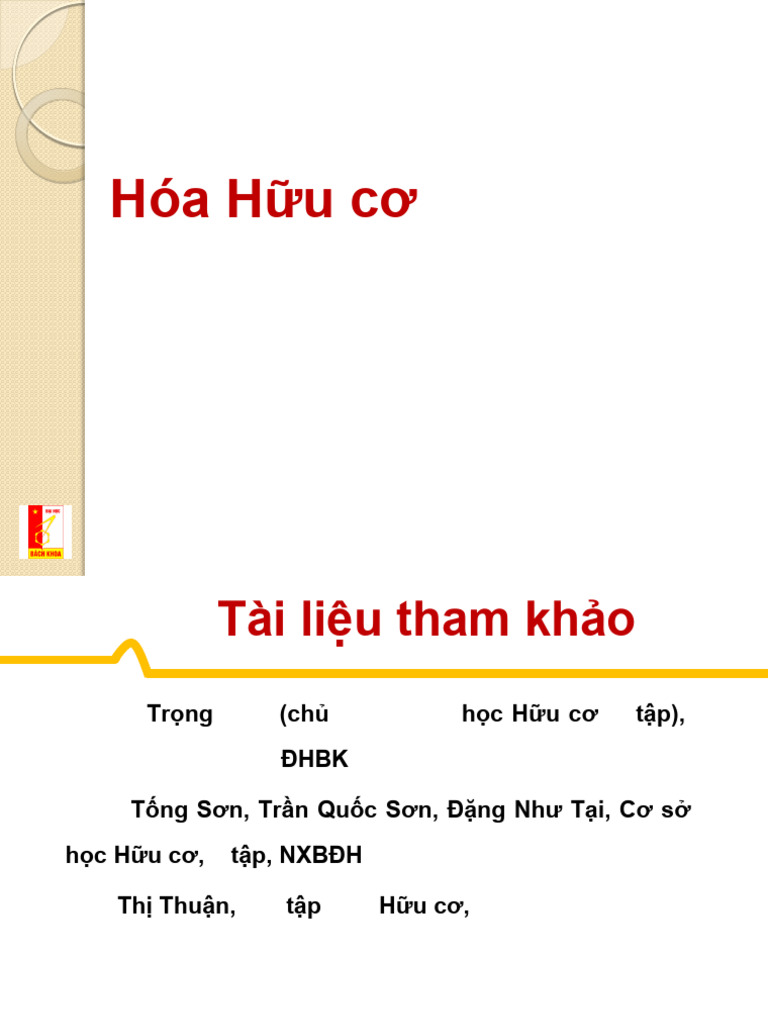 Lecture 01 - CH3220 Chương 1 Cac Khai Niem Trong HHC | PDF