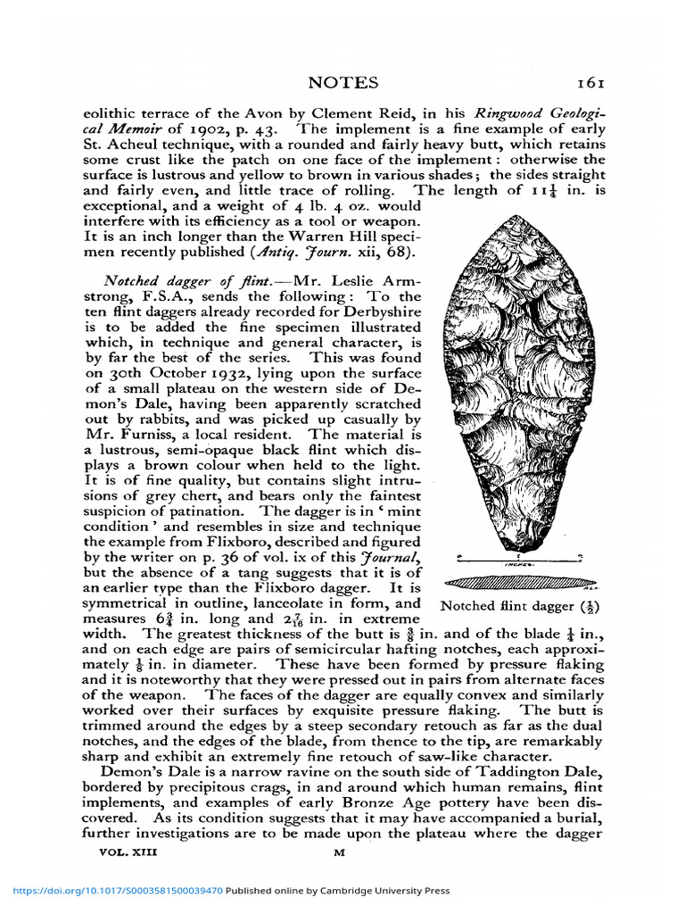 Notched Dagger of Flint | PDF