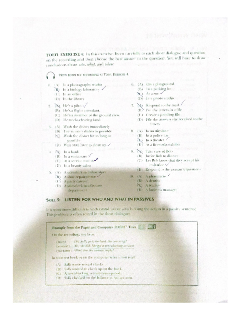 The Recording and Then Choose The Best Answer To The Question. You Will ...