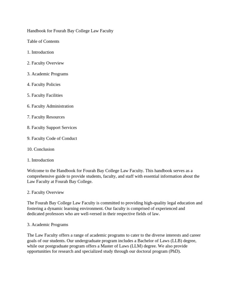 Handbook for Fourah Bay College Law Faculty | PDF | Tort | Arbitration Handbook for Fourah Bay College Law Faculty | PDF | Tort | Arbitration
