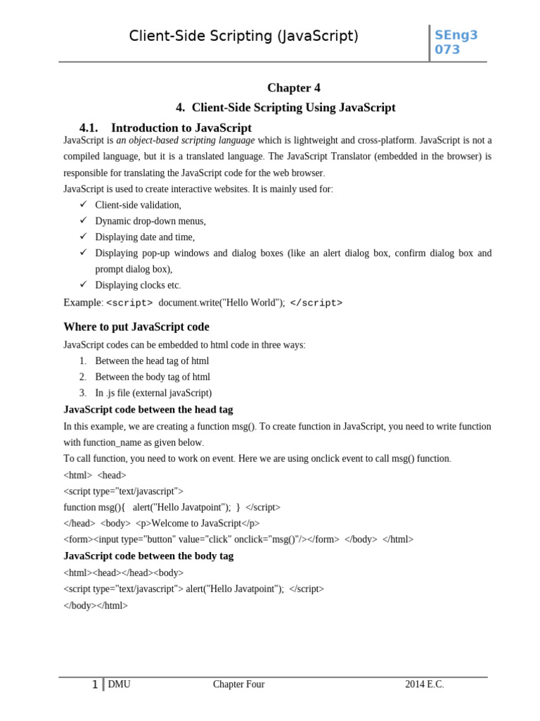 Web Design and Programming_Chapter 4 | PDF | Control Flow | Http Cookie