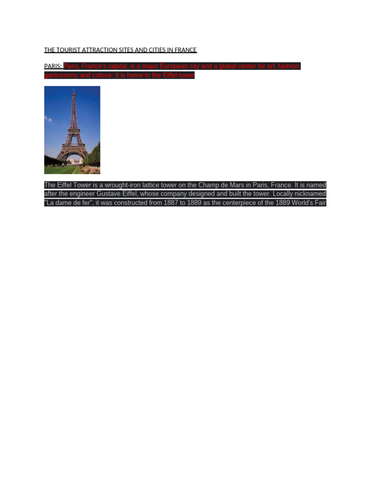 French Project | PDF
