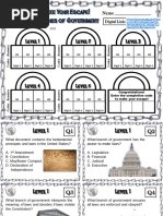 Branches of Government Answer Key PDF | PDF | Separation Of Powers ...