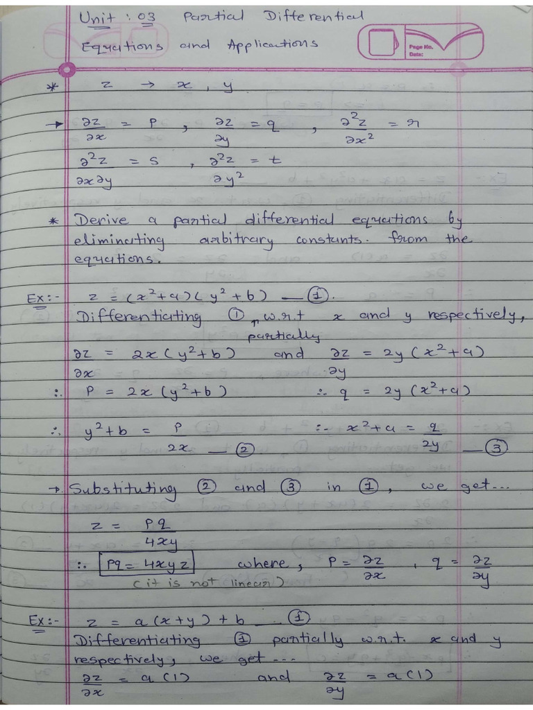 Unit 3 Partial Differential Equation and Applications | PDF