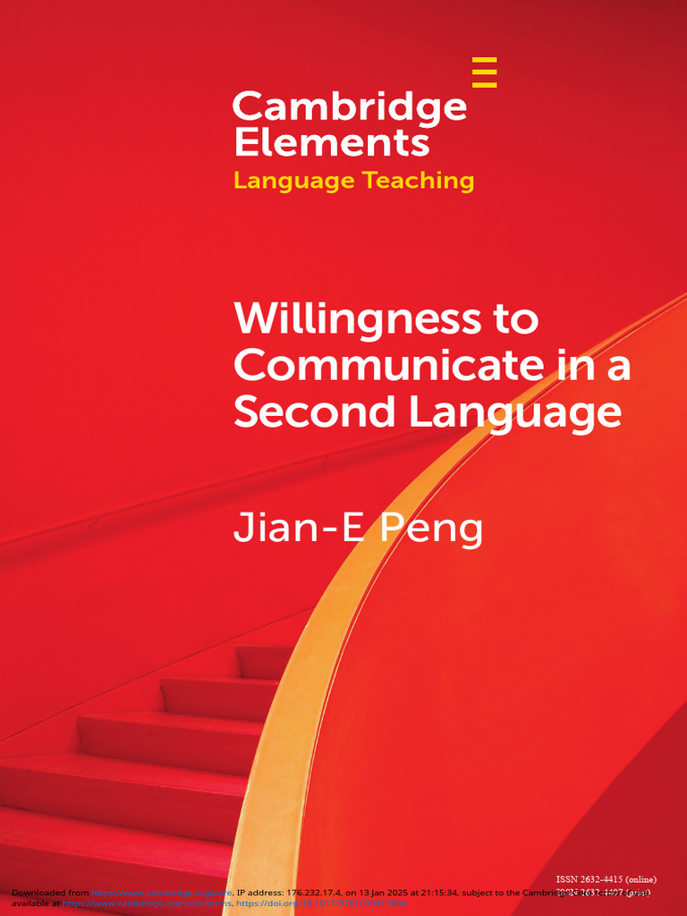 Willingness to Communicate in a Second Language | PDF | Second Language ...