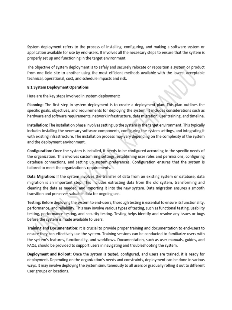 Unit-8-System-Deployment-OMS-Retirement-and-Disposal | PDF | Reliability Engineering ...