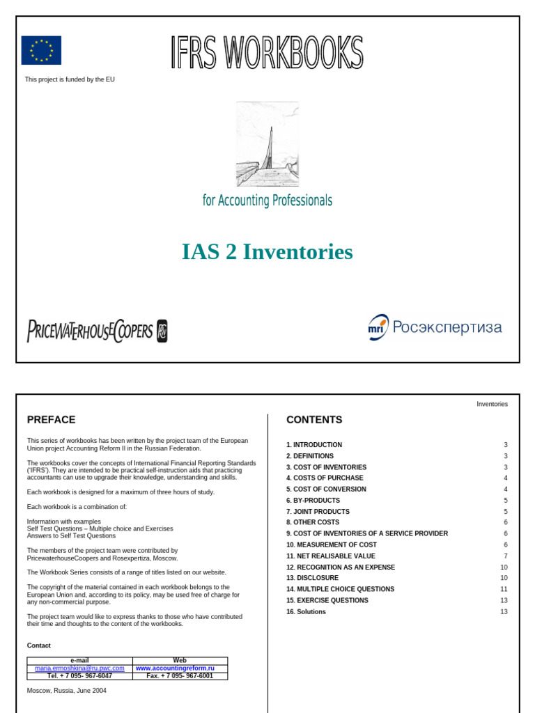 IAS 2 Inventories[1] | PDF | Cost Of Goods Sold | Inventory