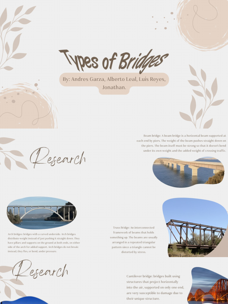 Types of Bridges PDF | PDF