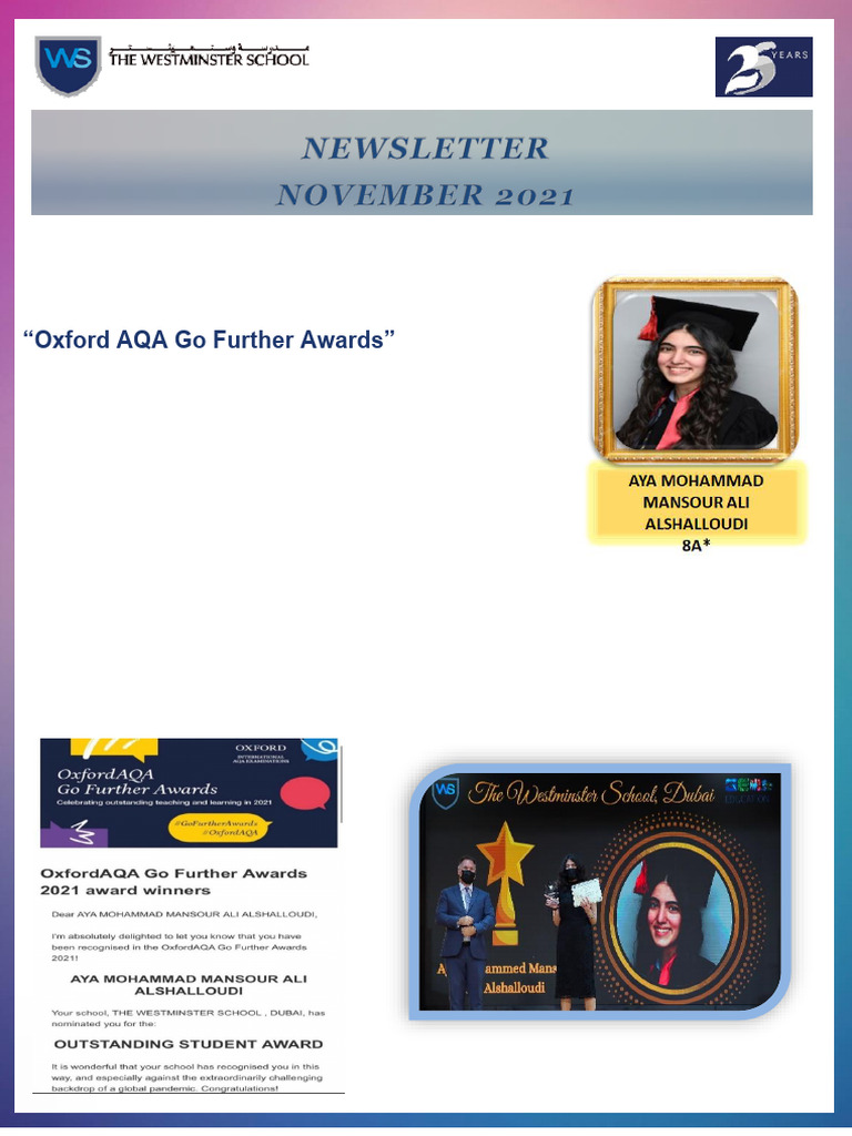 Aya Mohammad's IGCSE Success Story | PDF