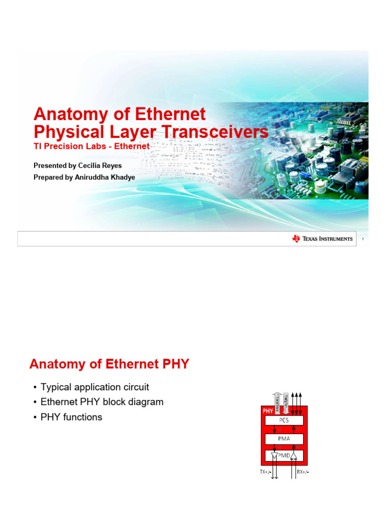 Ethernet Anatomy of The PHY | PDF | Electrical Engineering | Computer ...