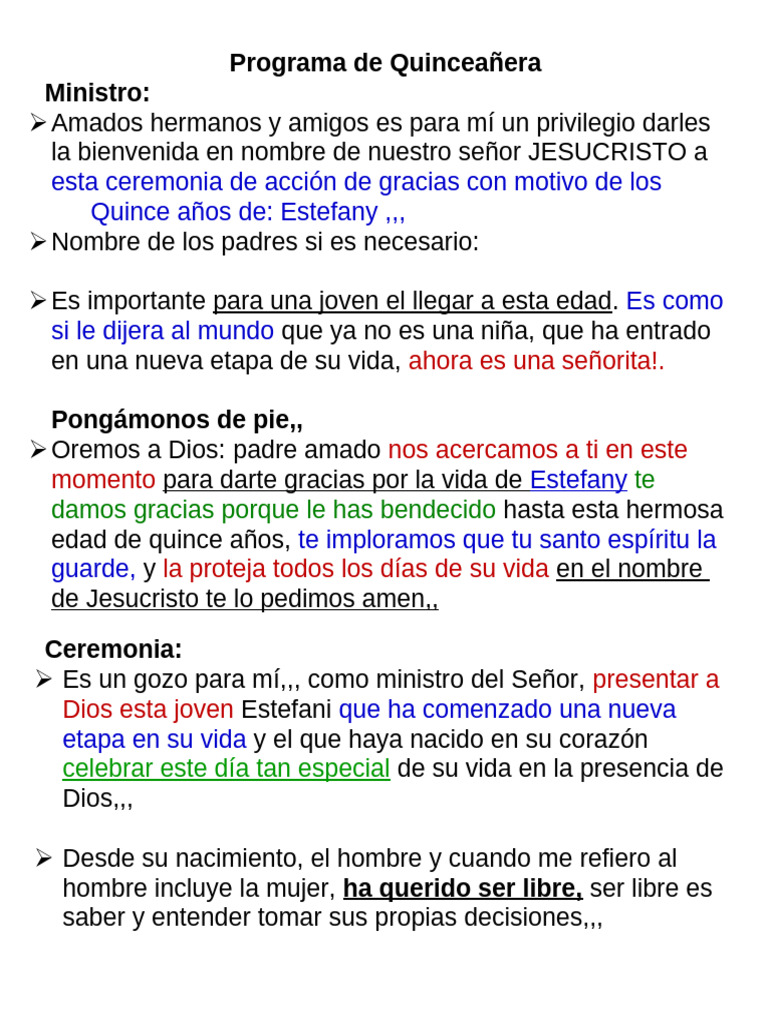 Ceremonia-Programa-de-Quinceanera-(3) - Copy | PDF | Salmos