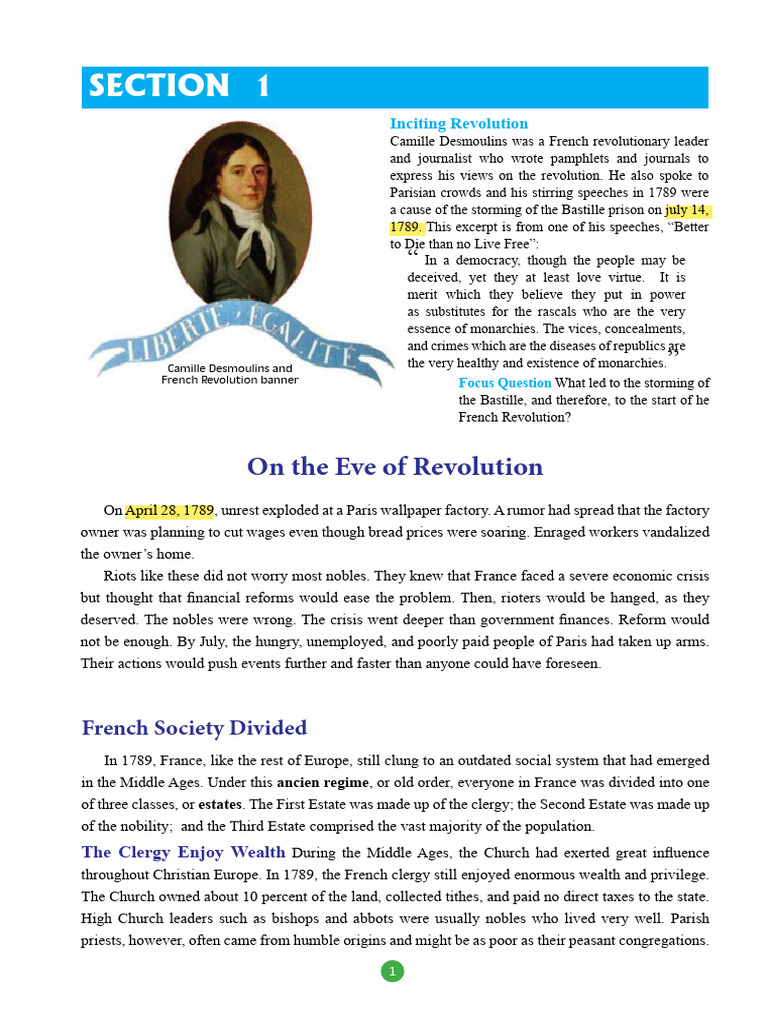 Sec 3 History (Part 1) Section 1 | PDF