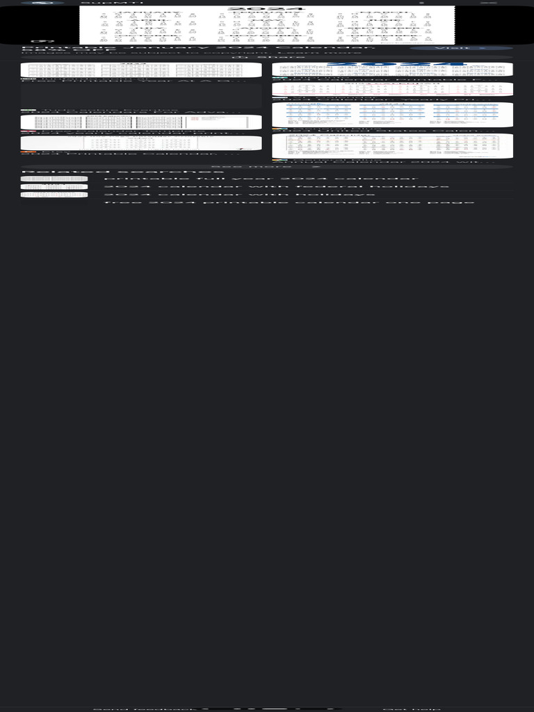Free Printable 2024 Calendar with Holidays | PDF