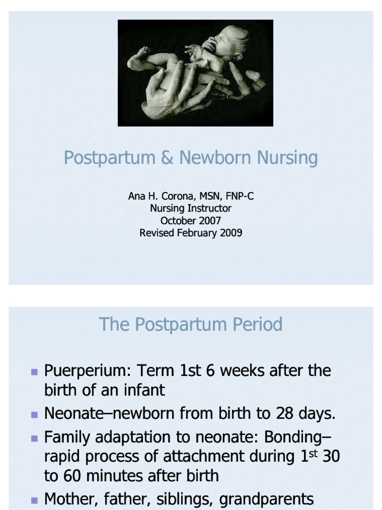 Postpartum Physical Assessment | PDF | Infants | Postpartum Period