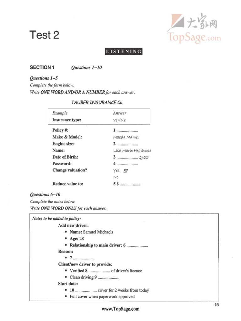 Ielts Listening Simulation 2 Pdf