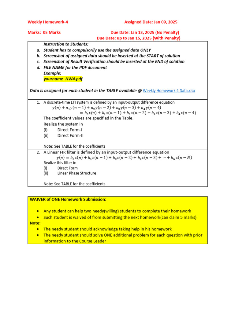 Weekly Homework 4new | PDF