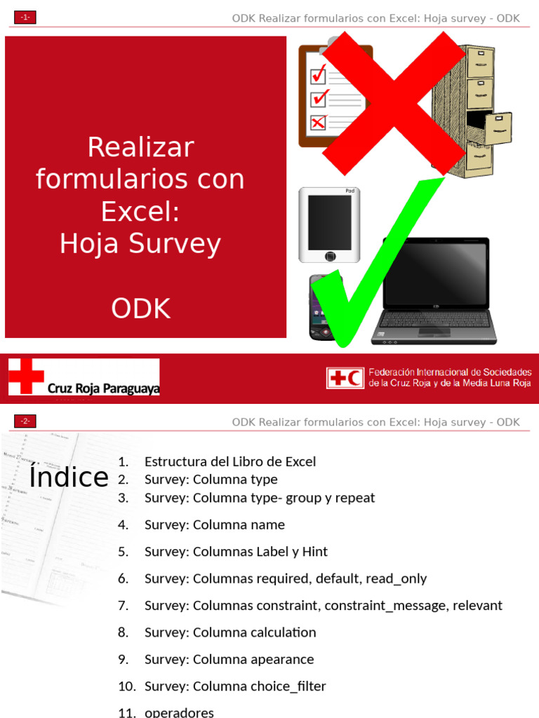 ODK Realizar Formularios Con Excel - Survey | PDF | Microsoft Excel | Informática