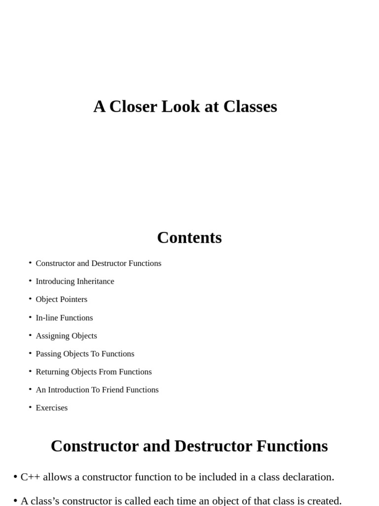 Introducing Classes Pdf Class Computer Programming Parameter Computer Programming 0102