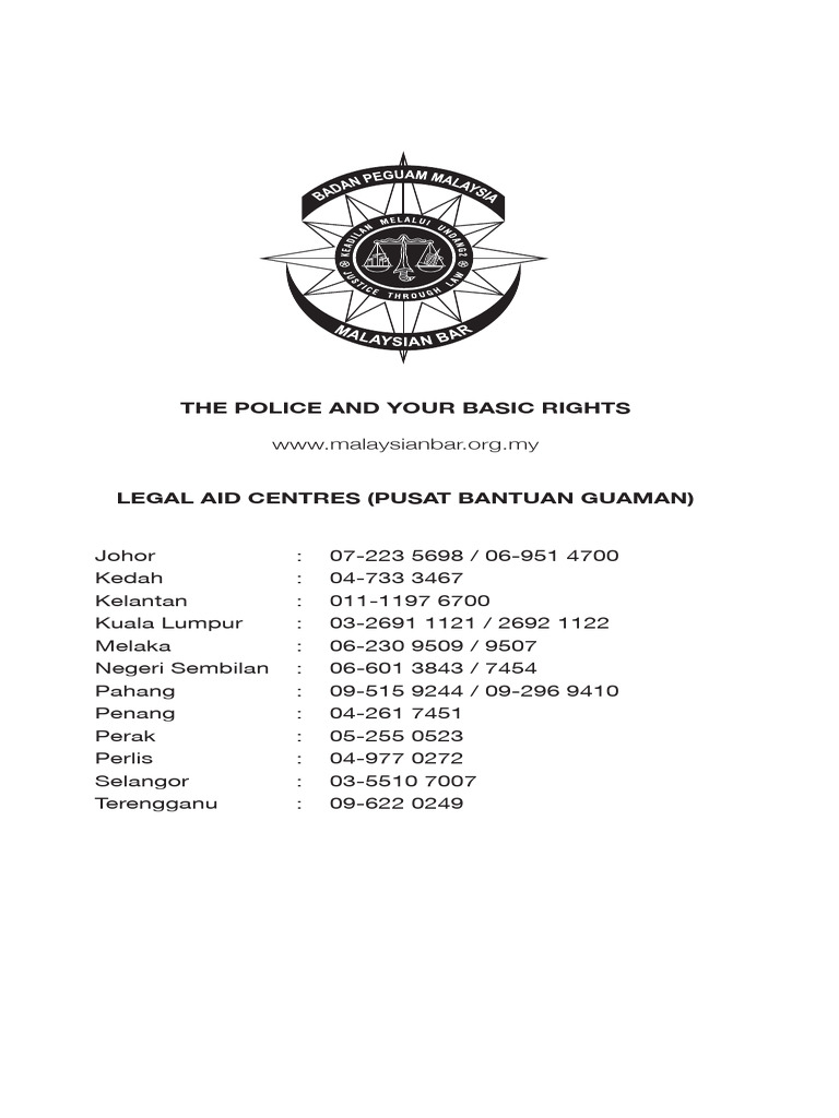 Your Rights When Stopped by Police | PDF | Arrest | Detention ...