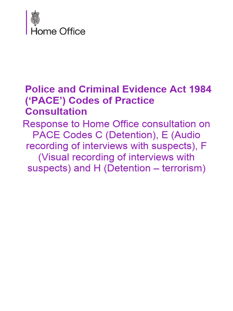 2018 Codes CHEF Response | PDF | Justice | Arrest