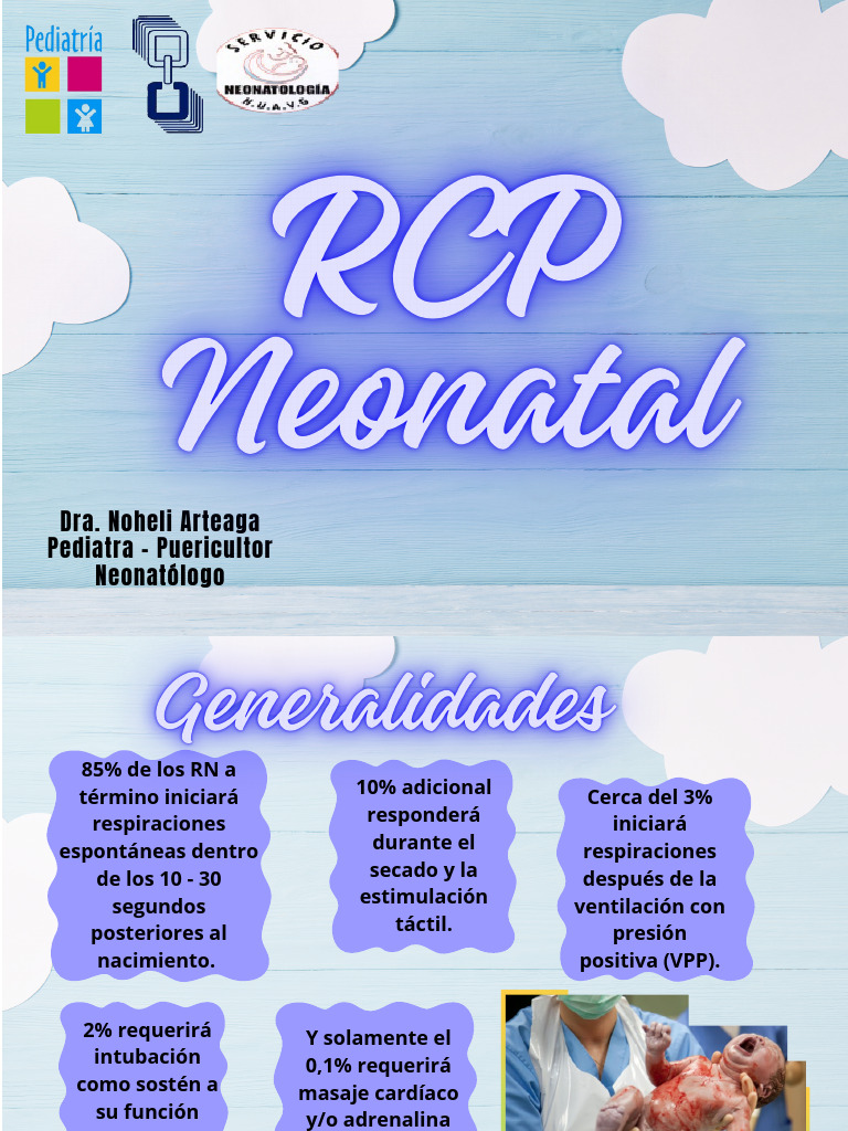 Guía de RCP Neonatal Esencial | PDF | Reanimación cardiopulmonar | Medicina