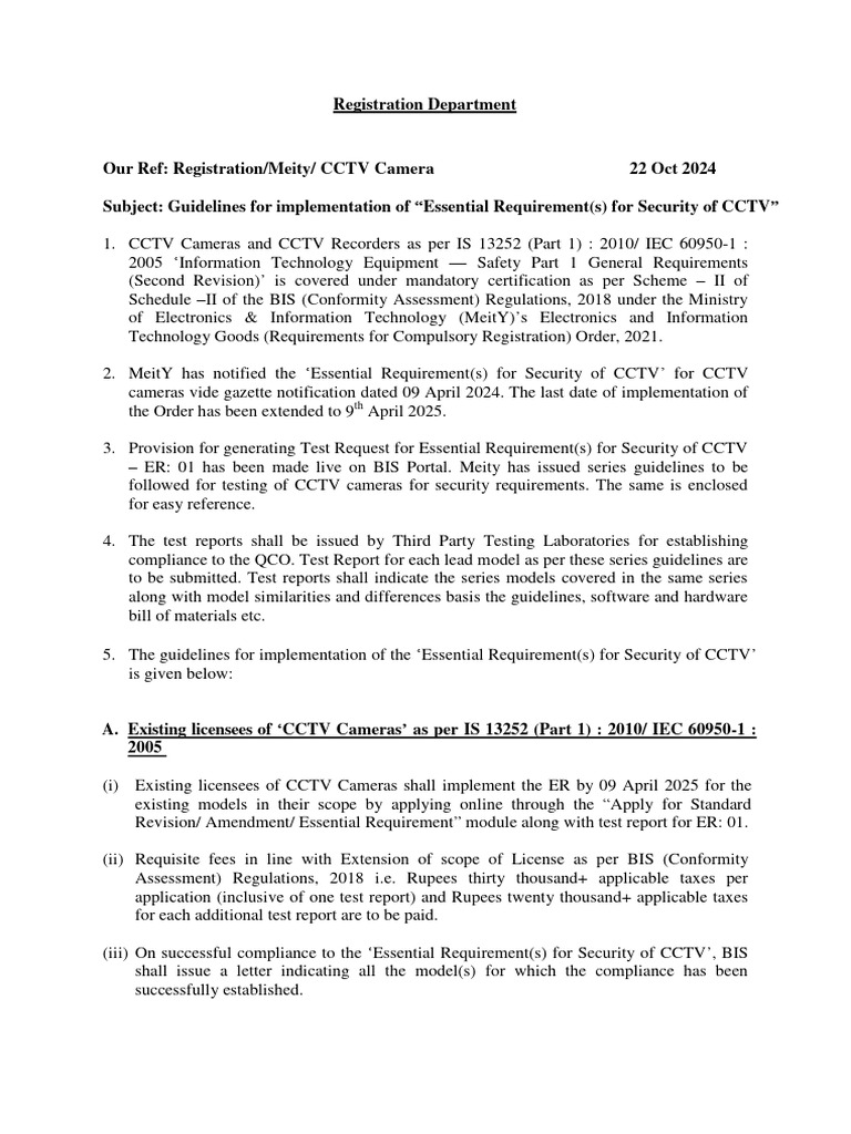 CCTV Security Guidelines 2024-2025 | PDF | System On A Chip | License