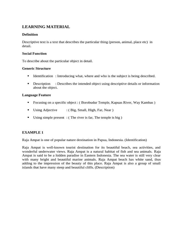 LEARNING MATERIAL | PDF