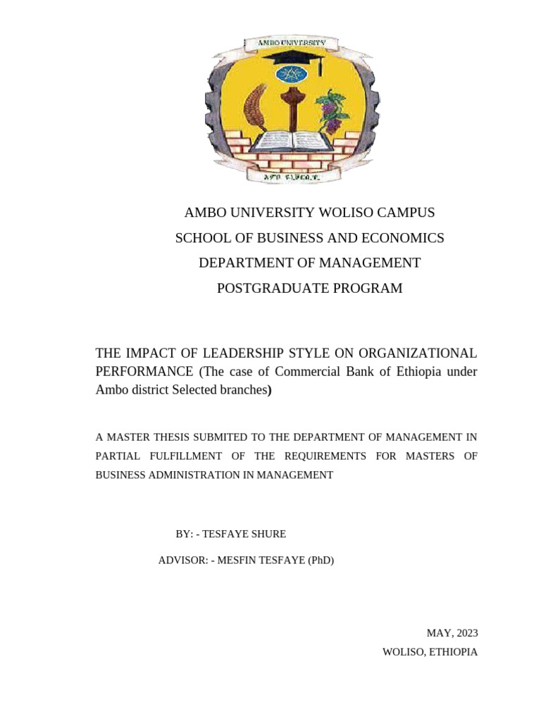 Leadership Impact on Bank Performance | PDF | Leadership ...