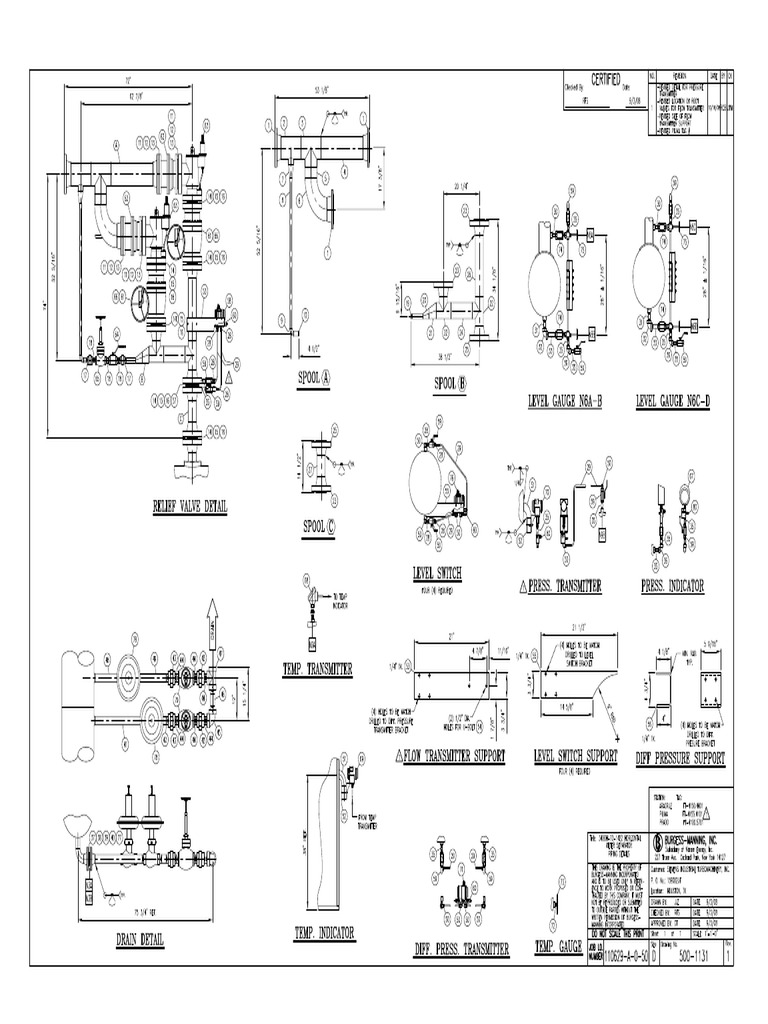 500-1131 - Filter Separator Piping Details 2 | PDF
