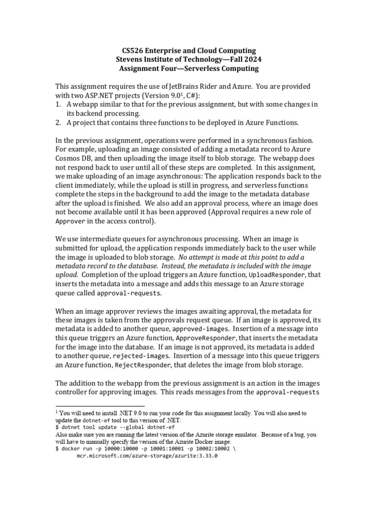 Assignment4 Serverless | PDF | Computer File | Metadata