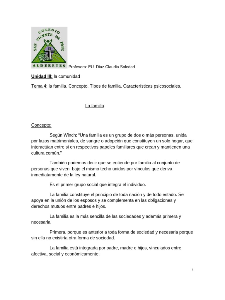 Tipos y funciones de la familia moderna | PDF | Familia | Enfermería