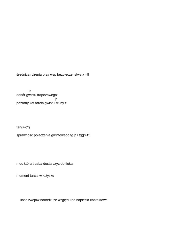 PKM Obliczenia V 3000 | PDF