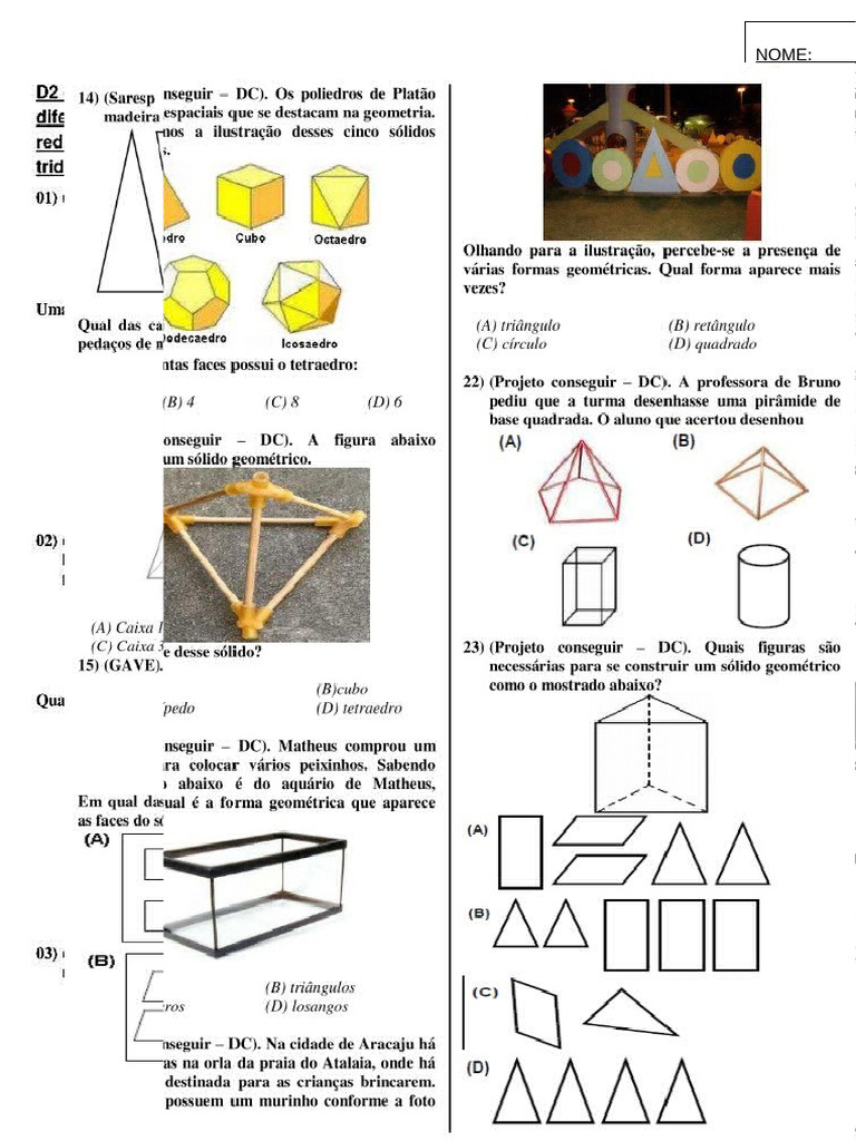 Simulado Matem D2 | PDF