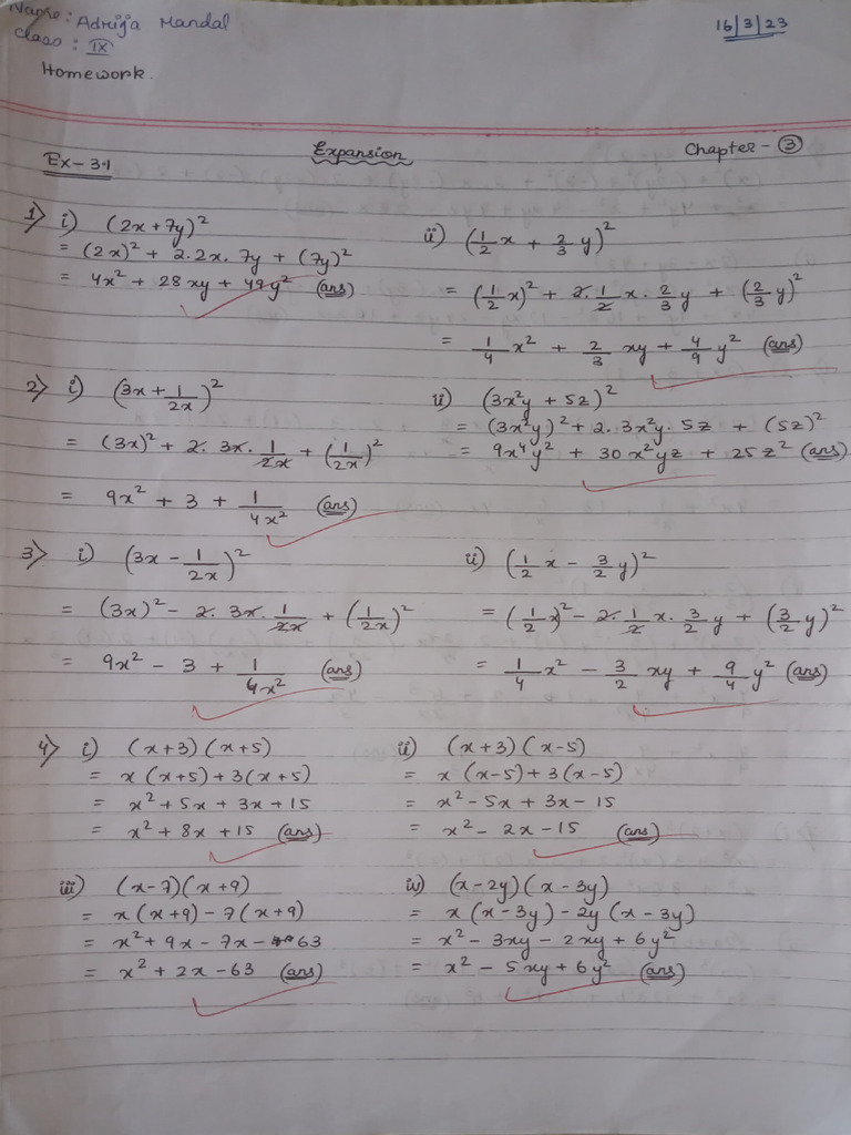 EX - 3.1 (Solutions) | PDF