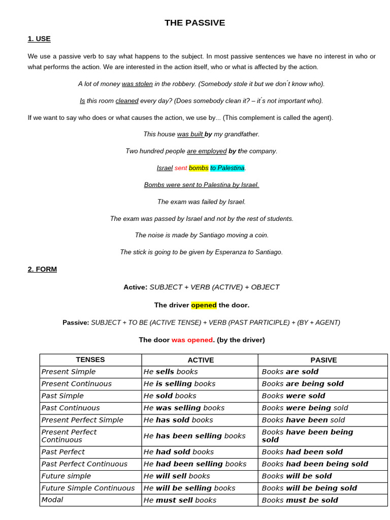 THE PASSIVE1BACH 3 | PDF | Syntax | Language Mechanics