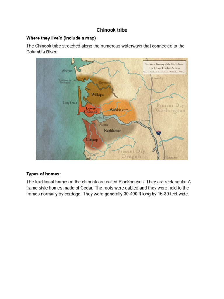 Overview of the Chinook Tribe | PDF | Tribe | Native American Tribes
