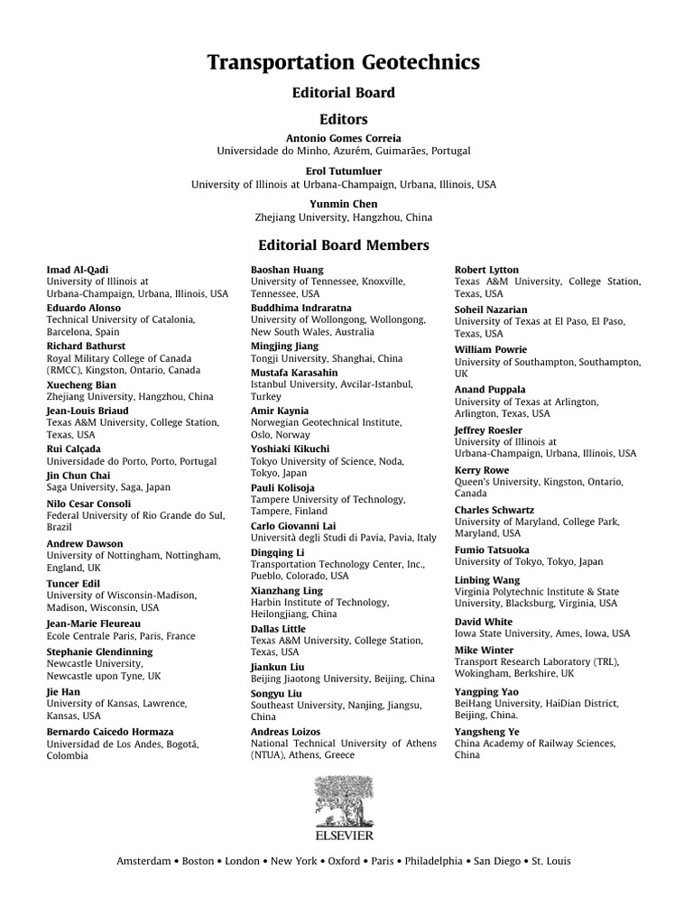 Editorial-Board 2016 Transportation-Geotechnics | PDF