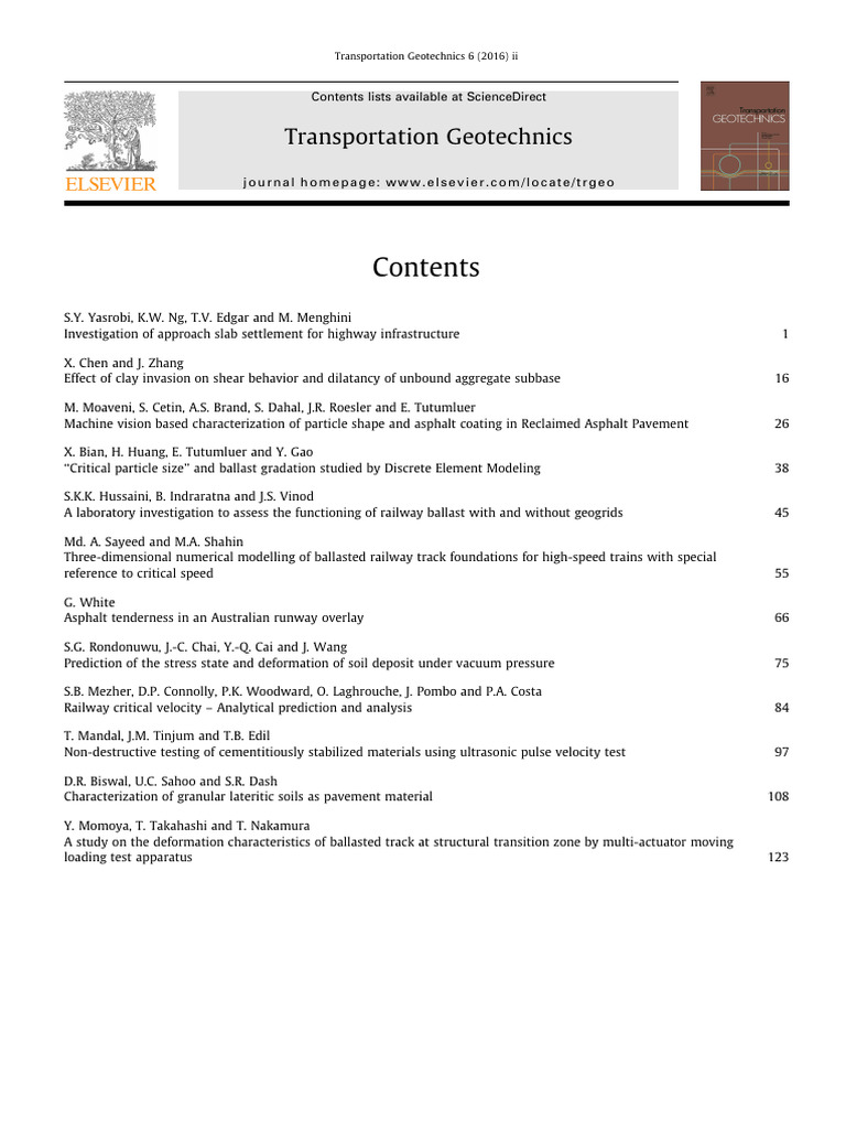 Highway Infrastructure Settlement Studies | PDF | Geotechnical ...