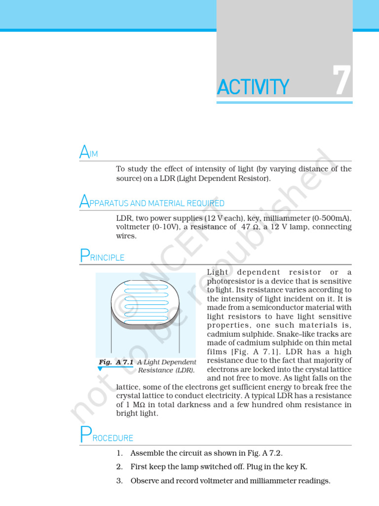 Activity Section B - 7,8 HBJBHBGBV | PDF | Electrical Resistance And ...