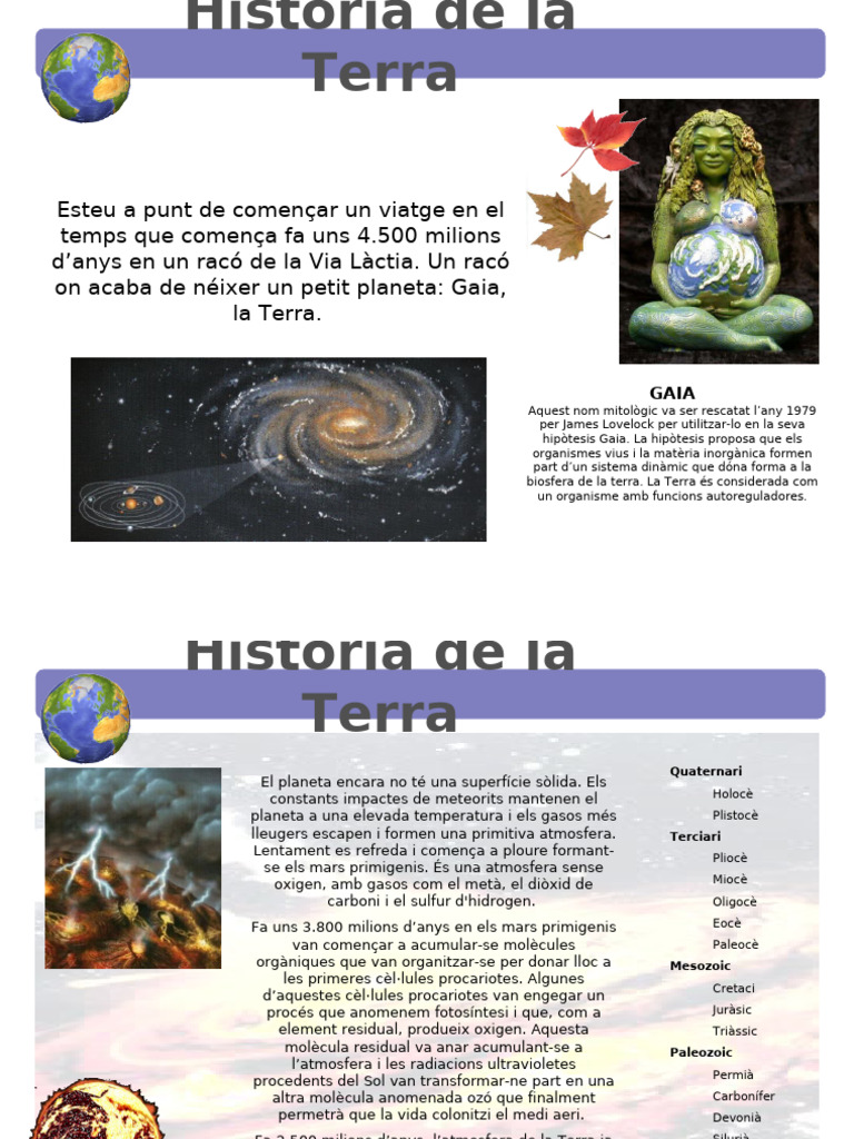 Història de la vida a la Terra | PDF