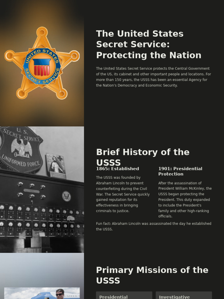 The United States Secret Service Protecting The Nation | PDF | United ...