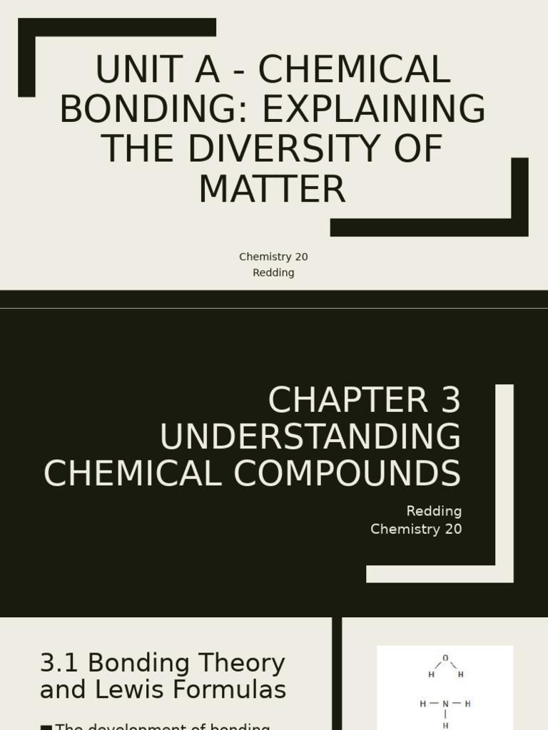 Unit A - Chemical Bonding | PDF | Chemical Polarity | Chemical Bond
