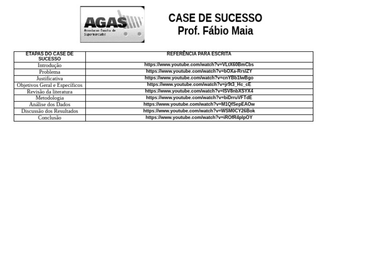 Guia de Estruturação de Case de Sucesso | PDF